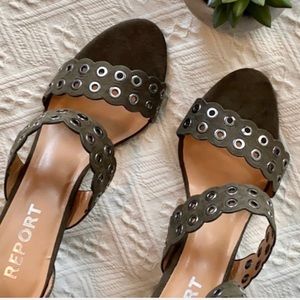 Report | Shoes | Report Olive Green Heels Size 75 Nwot | Poshmark